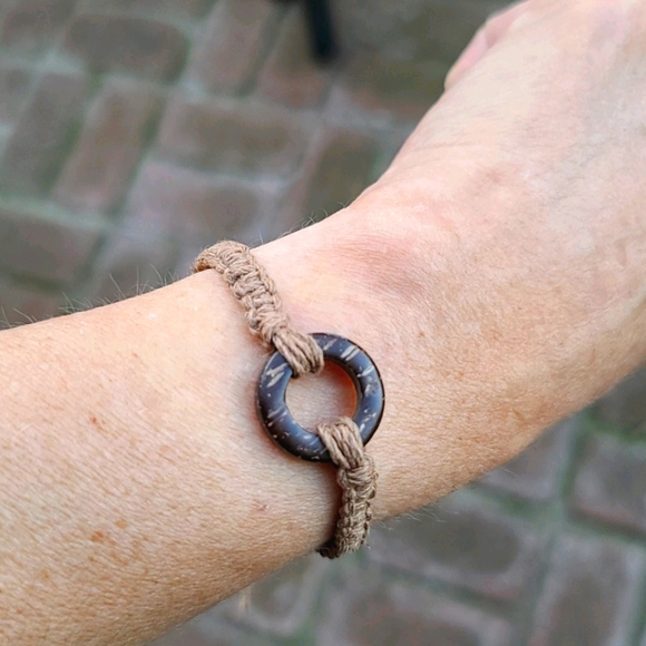 Handmade | Jewelry | Hemp Coconut Shell Bracelet | Poshmark